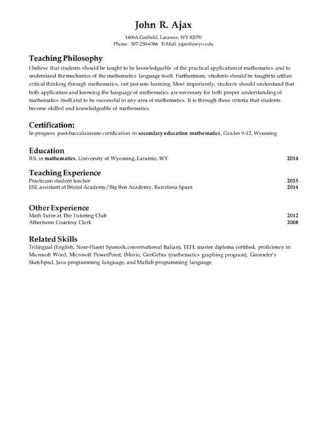 John Ajax Education Resume Pdf