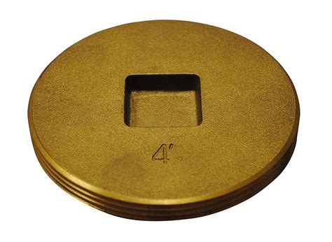 Oatey 42745 4 In Brass Recessed Head Cleanout Plug 4 Inch
