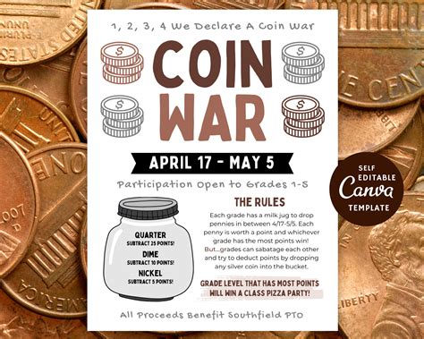 Penny War Clipart