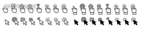 Cursor Iconsclickable Cursor Icons Pointer Mouse Cursor Clicking