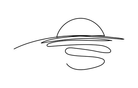 Continuous Line Art Of Sun 65447203 Vector Art At Vecteezy