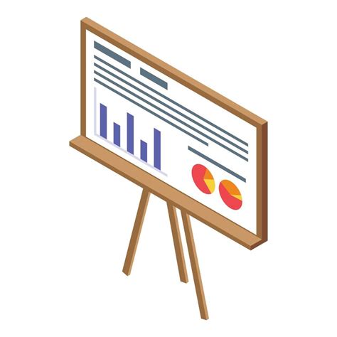 Business School Banner Icon Isometric Vector Money Presentation