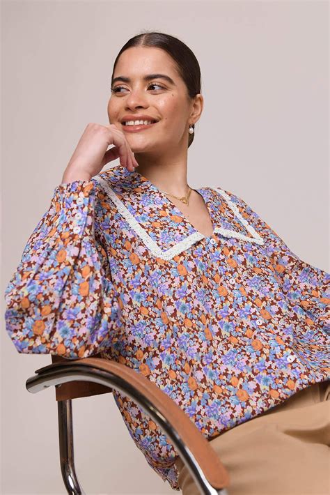 Mady Tulip Field Copper Puffy Sleeves Tulip Fields Tulips