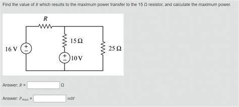 Solved Find The Value Of R Which Results To The Maximum Chegg