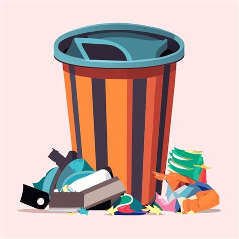 premium vector garbage in garbage out vector illustration