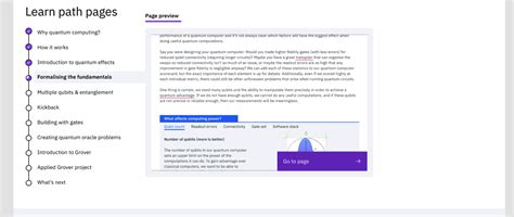 Create Learning Path Page Preview Section For Learning Path Landing Page · Issue 1503 · Qiskit
