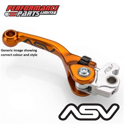 Asv F4 Orange Levers Short Brake Long Clutch For Ktm 350 Xcf W Siz