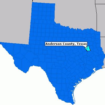 Anderson County Tx Map