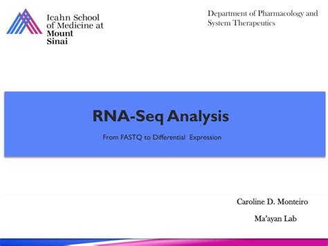Pdf Rna Seq Analysis From Fastq To Differential Expression