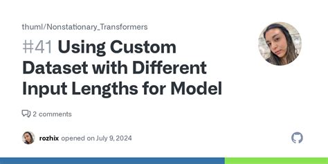 Using Custom Dataset With Different Input Lengths For Model Issue Thuml Nonstationary