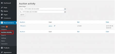 Аукционы на Wordpress плагин Woocommerce Simple Auctions