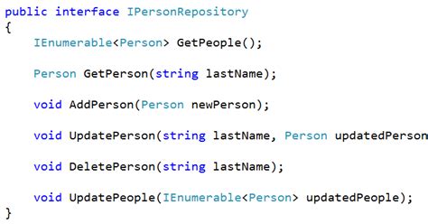 Jeremy Bytes Applying The Interface Segregation Principle To A Repository