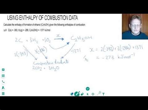 3 Ways To Calculate Enthalpy Change Using Combustion Data A Level Chemistry Tutor YouTube
