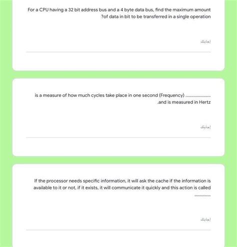 Solved For A Cpu Having A 32 Bit Address Bus And A 4 Byte