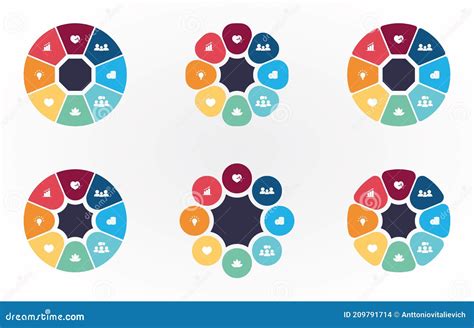 Wheel Of Life Analysis Diagram Infographic With Icon Template Has 8