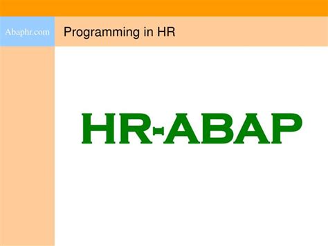 Ppt Programming In Hr Powerpoint Presentation Free Download Id230274