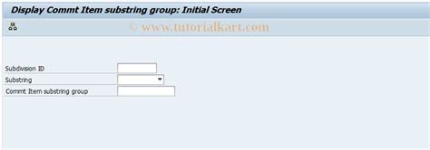 Fmcisubset3 Sap Tcode Display Cmmt Item Substrings Group