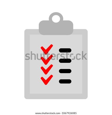 Clipboard Icon Vector Check List Checklist Stock Vector Royalty Free Shutterstock