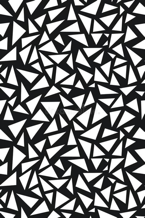 Stylish Irregular Triangle Grid Pattern With Unique Linear Texture Design Stock Illustration