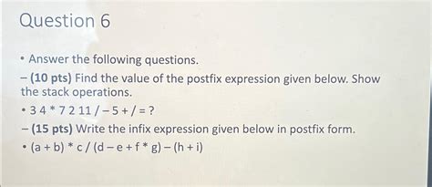 Solved Question Answer The Following Questions Pts Chegg