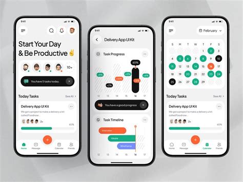 Task And Project Management App 🗒️ App Interface Design Task