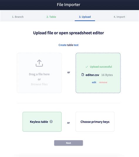 Using Spreadsheet Editor In File Upload Gets Stuck In Step 3 · Issue