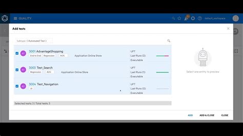 Alm Octane How To Run Uft Test Suites Youtube