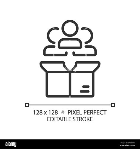 2d Customizable Customer Linear Icon Stock Vector Image And Art Alamy