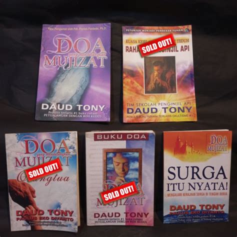 Jual Koleksi Pribadi Buku Daud Tony Buku Second Doa Yang Mendatangkan Mujizat Oxyland
