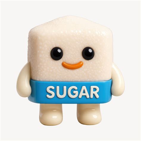 Cute Sugar Cube Character Illustration Free Photo Illustration Rawpixel