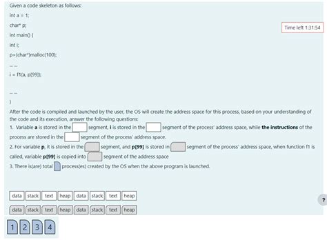 Solved As Shown With The Following Code Four Processes Chegg