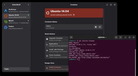 Distroshelf New Gtk4 Gui For Distrobox Container Ubuntuhandbook
