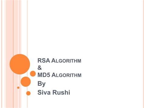 Elgamal Digital Signature Pptx