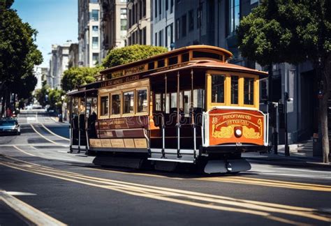 Francisco San Car Cable View Alcatraz Island Rail City Street Track