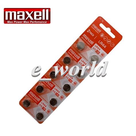 10pcs Lr44 A76 Ag13 L1154 G13 V13ga Genuine Maxell Button Cell Alkaline