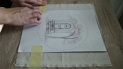 Як перенести малюнок вишивки на тканину Youtube