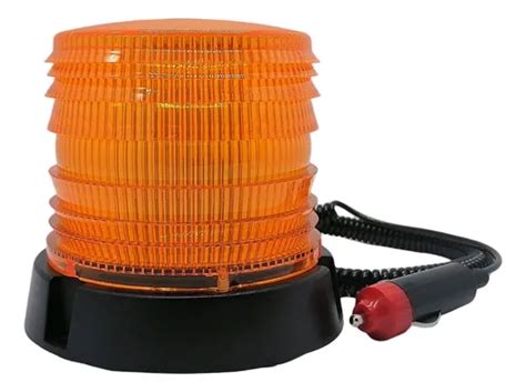 Torreta Led Ambar 12 24v Reforzada C Iman 16w 12 Leds Mercadolibre