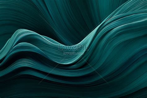 깊은 녹색 초록 꿈의 파도