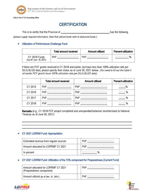 Form 2a 2n Certifications Prov Pdf
