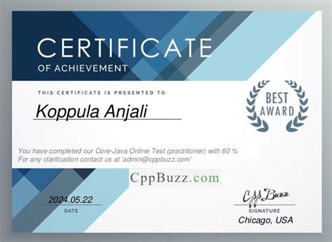 Koppula Anjali On Linkedin Java Certification