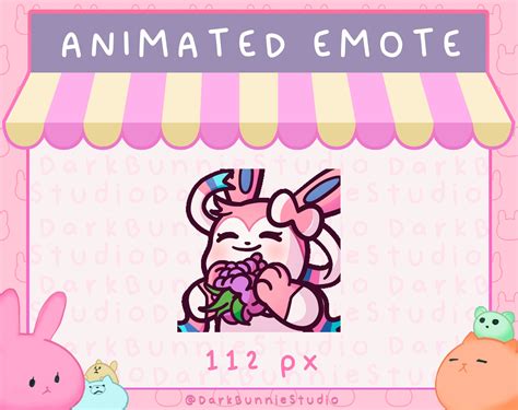 Eevee Eating Animated Emote For Twitch And Discord Etsy