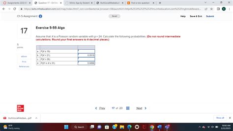 Solved Assume That X Is A Poisson Random Variable With μ24