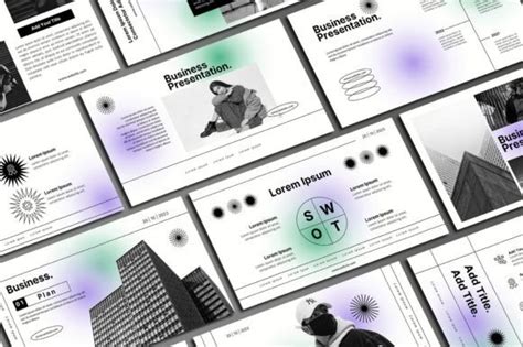 Retro Gradient Powerpoint Template Graphic By Sky Creation · Creative Fabrica