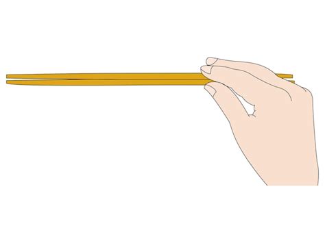 젓가락 사용법 일러스트 프리미엄 벡터