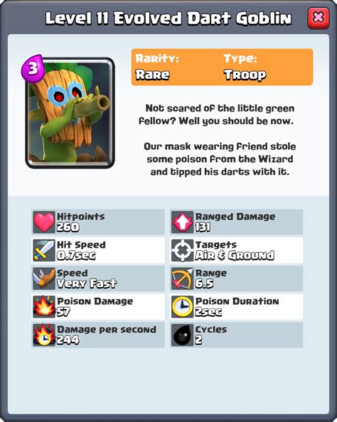 Evolved Dart Goblin R Clashroyale