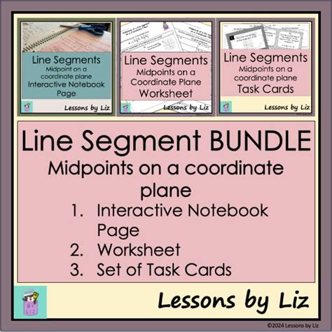 Bundle Line Segment Midpoint On A Coordinate Plane Inb Worksheet
