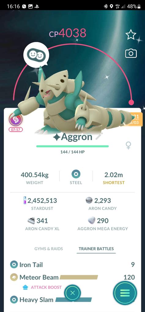 Shiney Mega Aggron Looks Good 😎👌😎 Rpokemongo