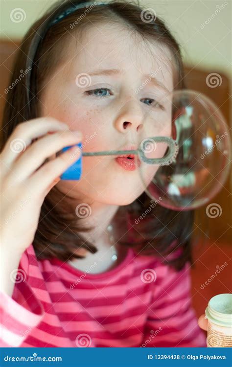 Girl Blows Her Nose With Handkerchief Grain Effect Royalty Free Stock