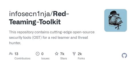 Red Teaming Toolkit This Repository Contains Cutting Edge Open Source Security Tools Ost For