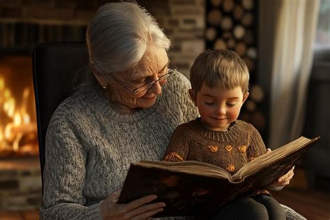 Intergenerational Connection Premium Ai Generated Image